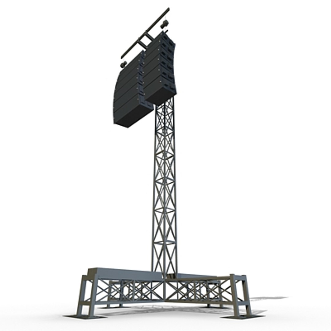 Pa Mast Delay Concerts 3d Model