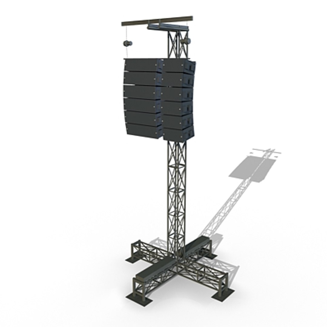 Pa Mast Delay Concerts 3d Model