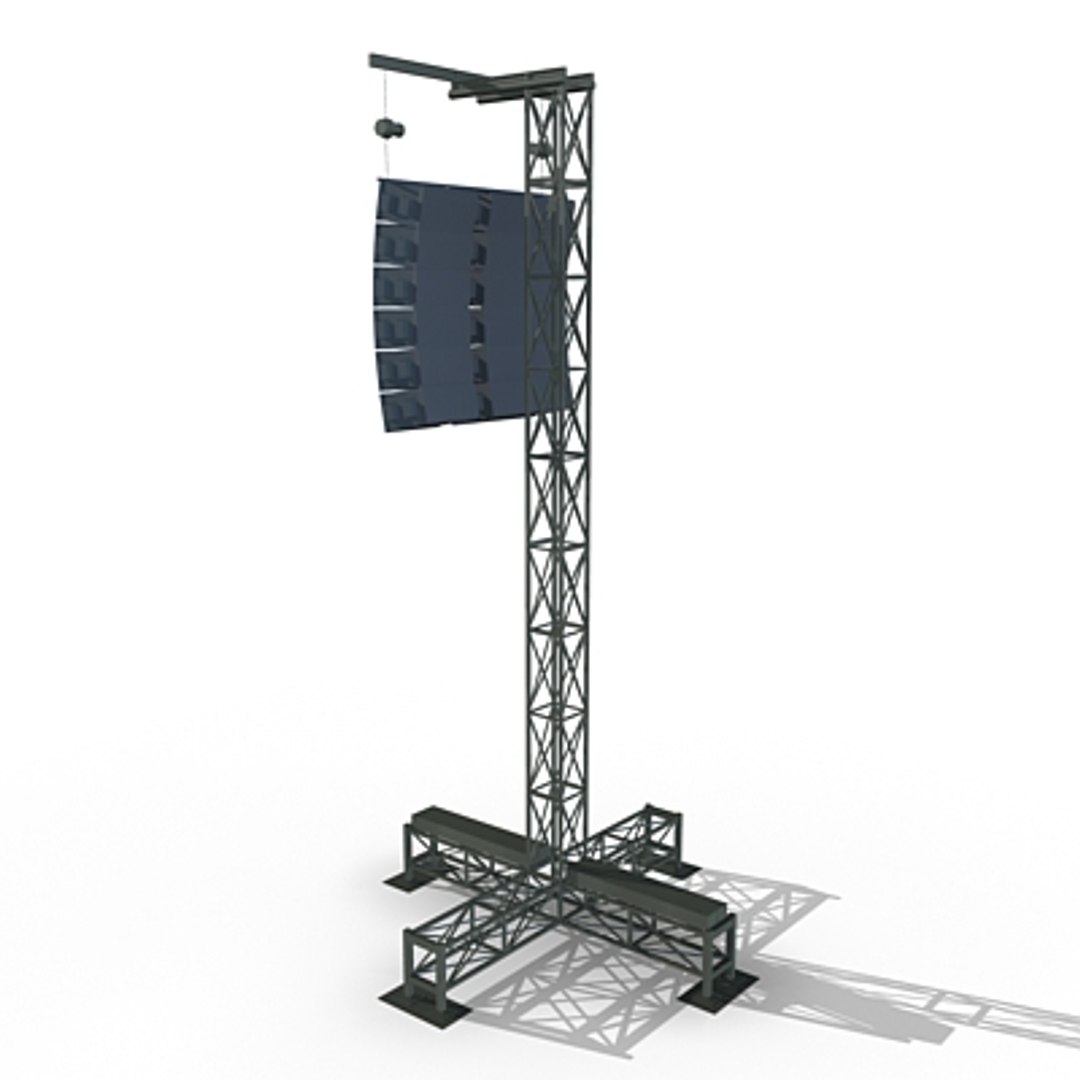 Pa Mast Delay Concerts 3d Model