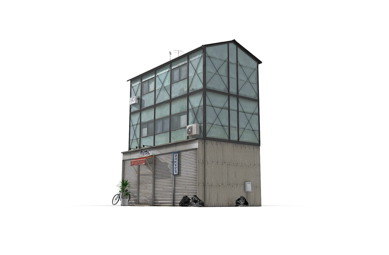 3D Realistic Tokyo Building 8 model - TurboSquid 2145558