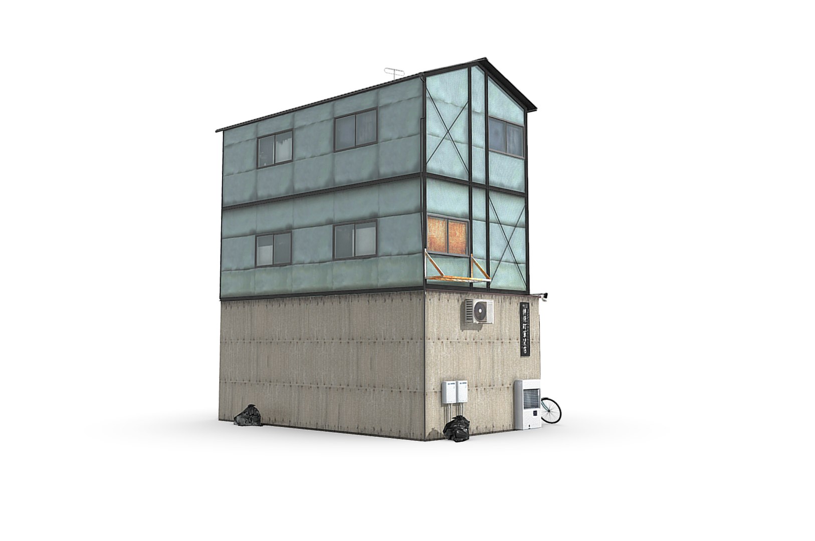 3D Realistic Tokyo Building 8 model - TurboSquid 2145558