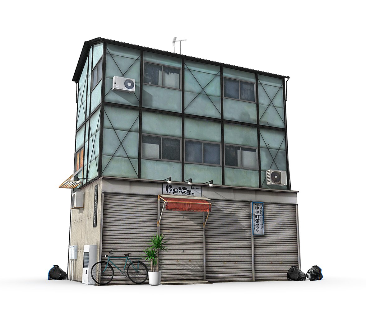 3D Realistic Tokyo Building 8 model - TurboSquid 2145558