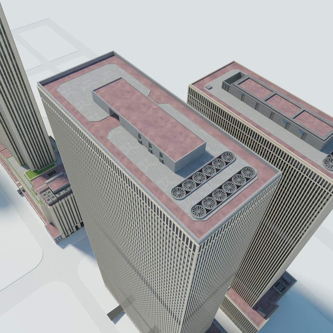 3D model Rockefeller Center Buildings - TurboSquid 1817630