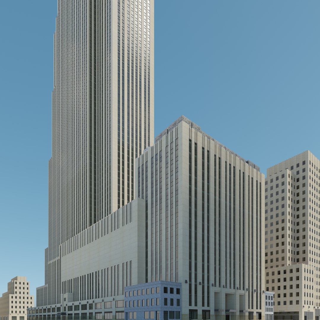 3D model Rockefeller Center Buildings - TurboSquid 1817630