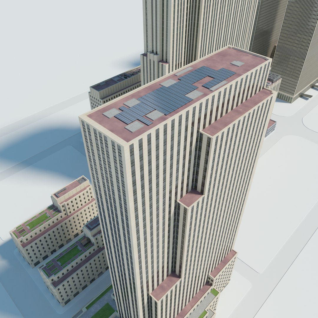3D model Rockefeller Center Buildings - TurboSquid 1817630