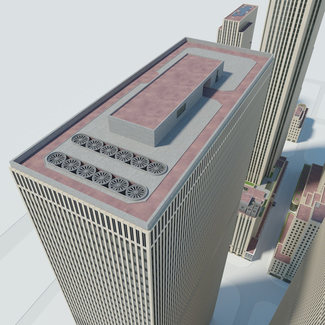 3D model Rockefeller Center Buildings - TurboSquid 1817630