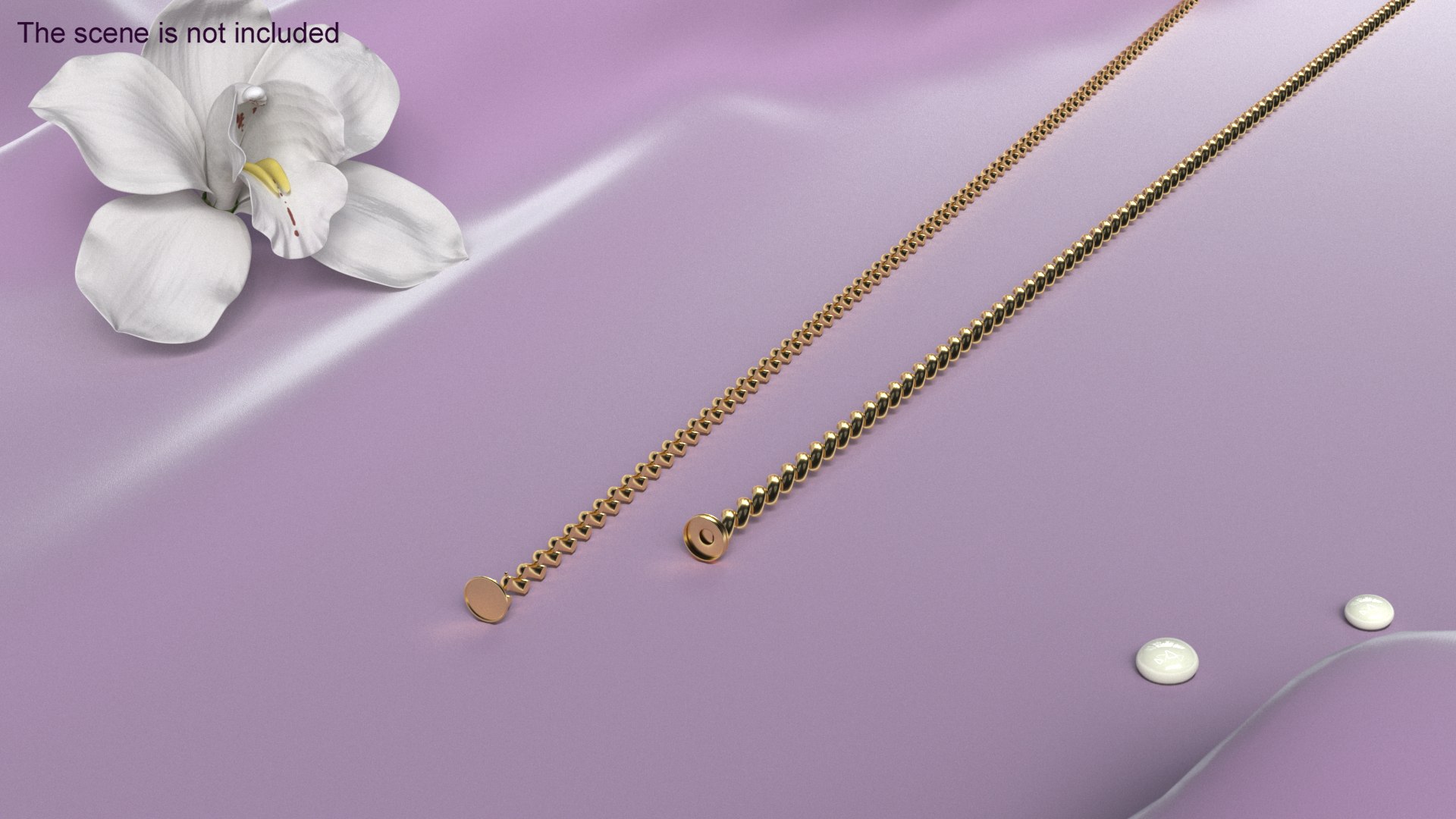 San Marco Jewelry Chain Gold 3D Model - TurboSquid 2244488