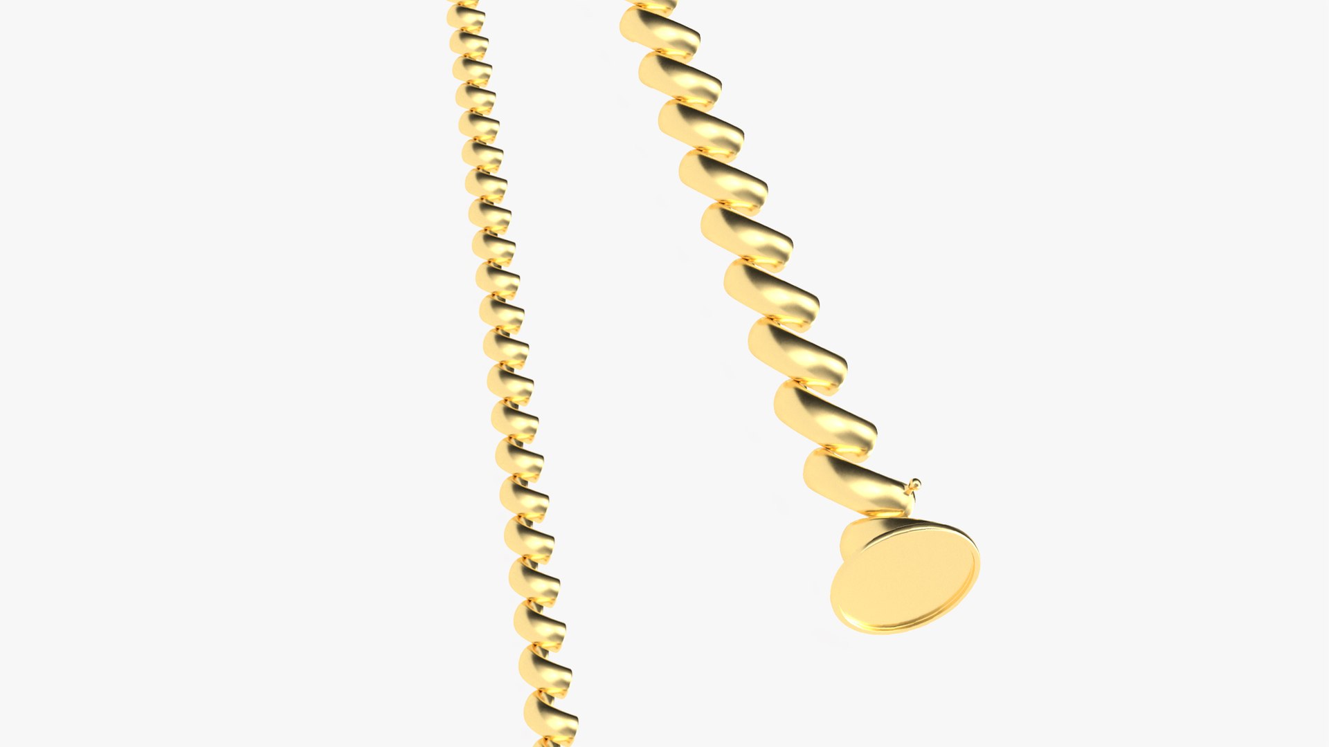 San Marco Jewelry Chain Gold 3D Model - TurboSquid 2244488