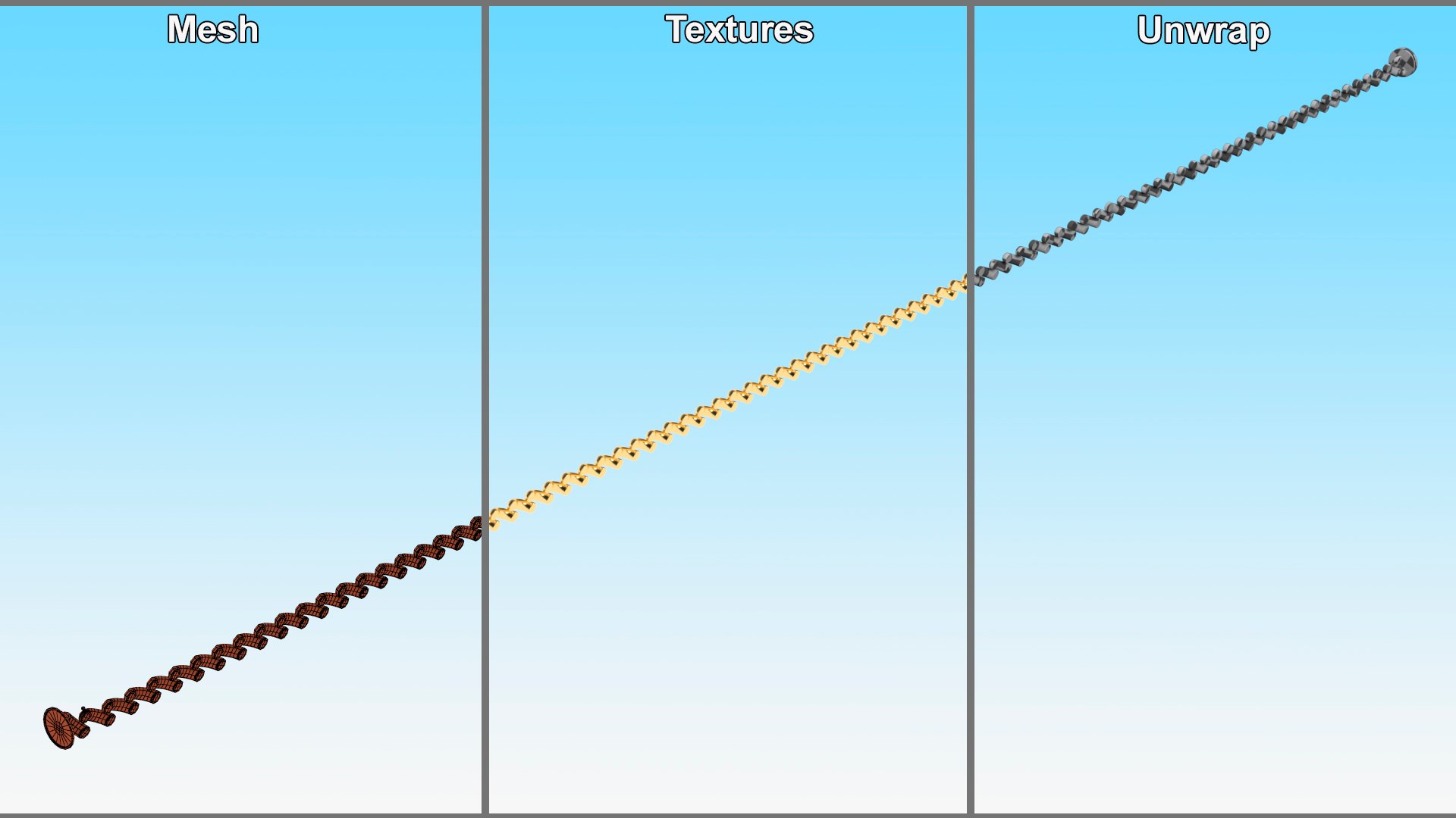 San Marco Jewelry Chain Gold 3D Model - TurboSquid 2244488