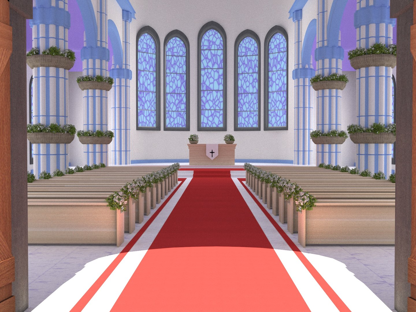 Church Toon 3D - TurboSquid 1572761
