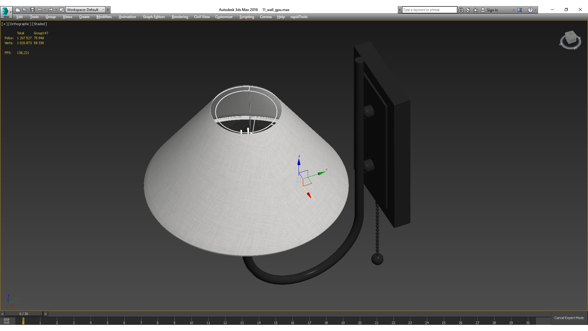 Dar - Sivan Plugged Wall Light 3D Model - TurboSquid 2167759