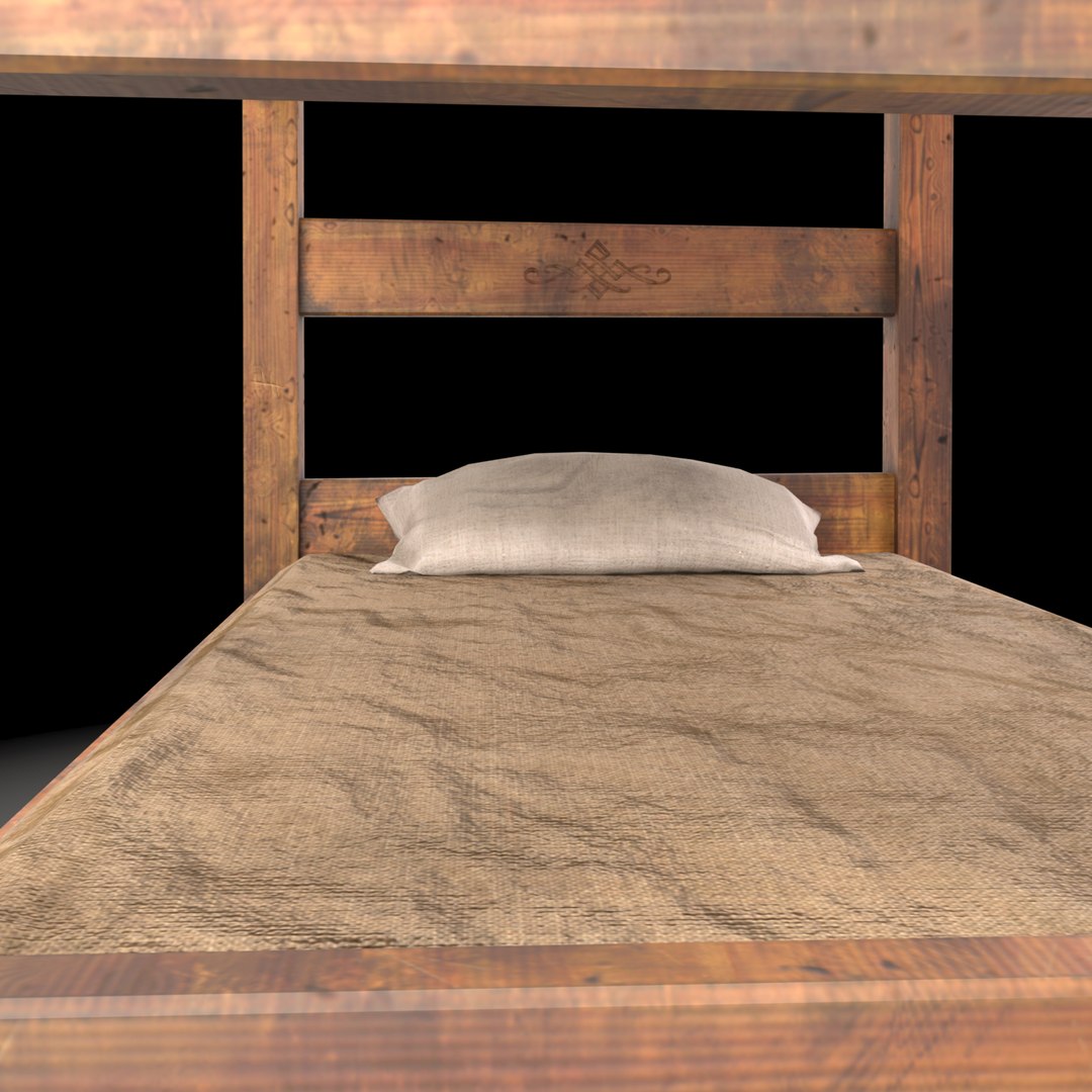 Medieval bunk bed 3D model - TurboSquid 1680335