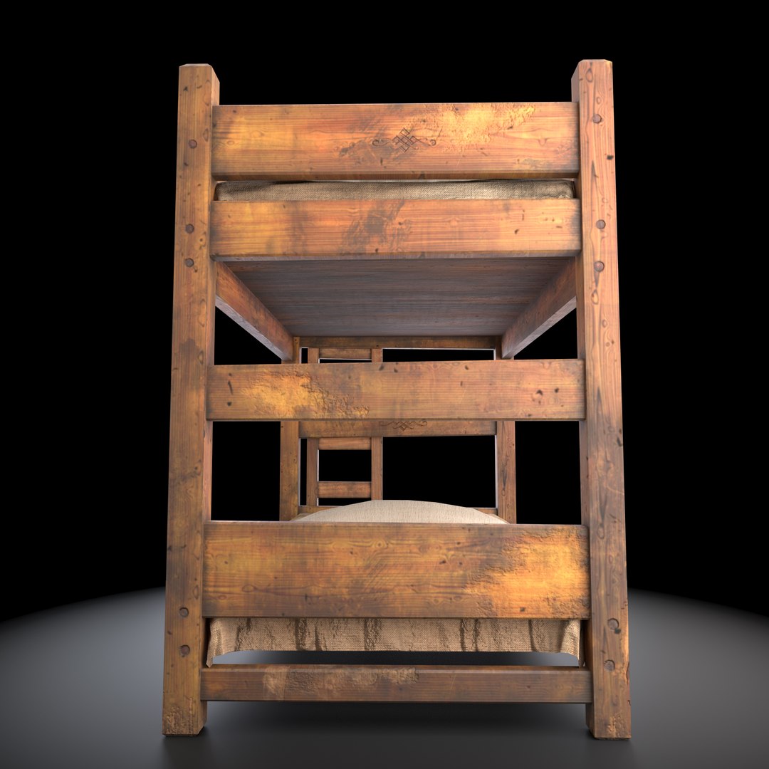 Medieval Bunk Bed 3D Model - TurboSquid 1680335