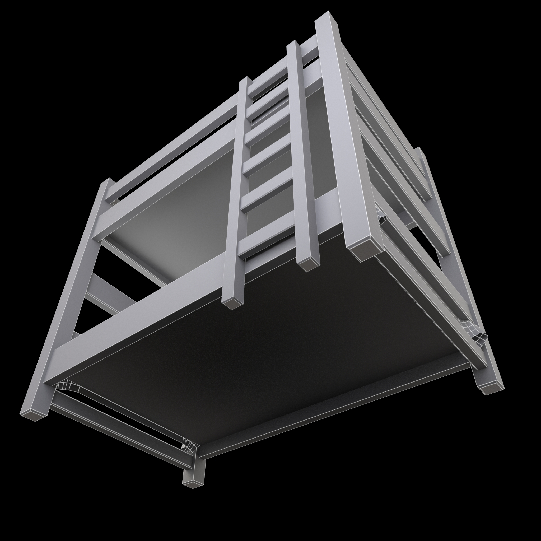 Medieval bunk bed 3D model - TurboSquid 1680335