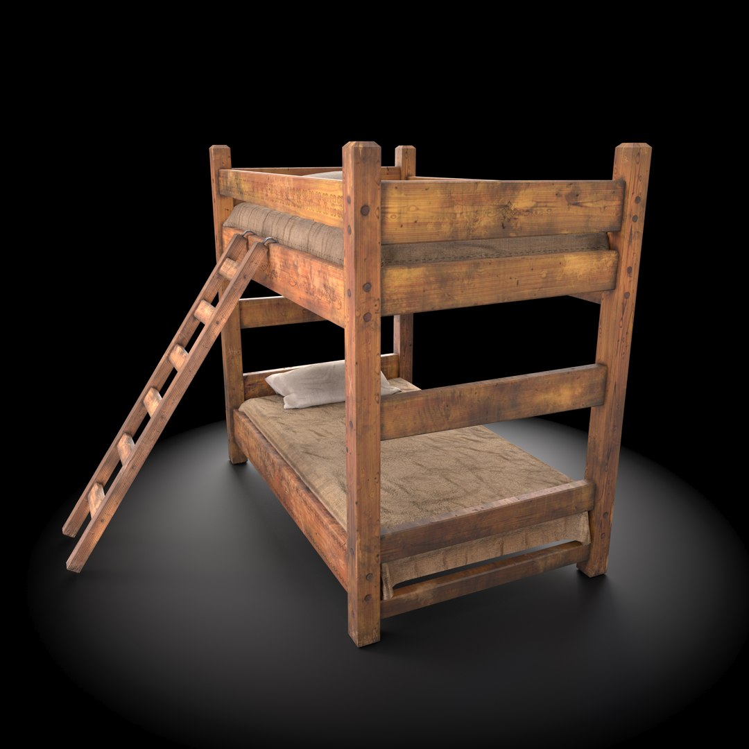 Medieval Bunk Bed 3D Model - TurboSquid 1680335