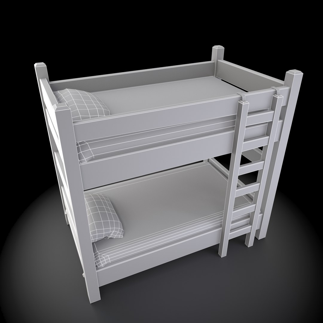 Medieval bunk bed 3D model - TurboSquid 1680335