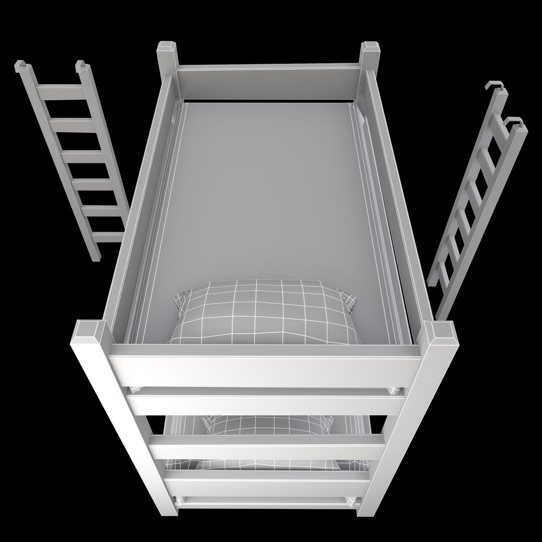 Medieval bunk bed 3D model - TurboSquid 1680335