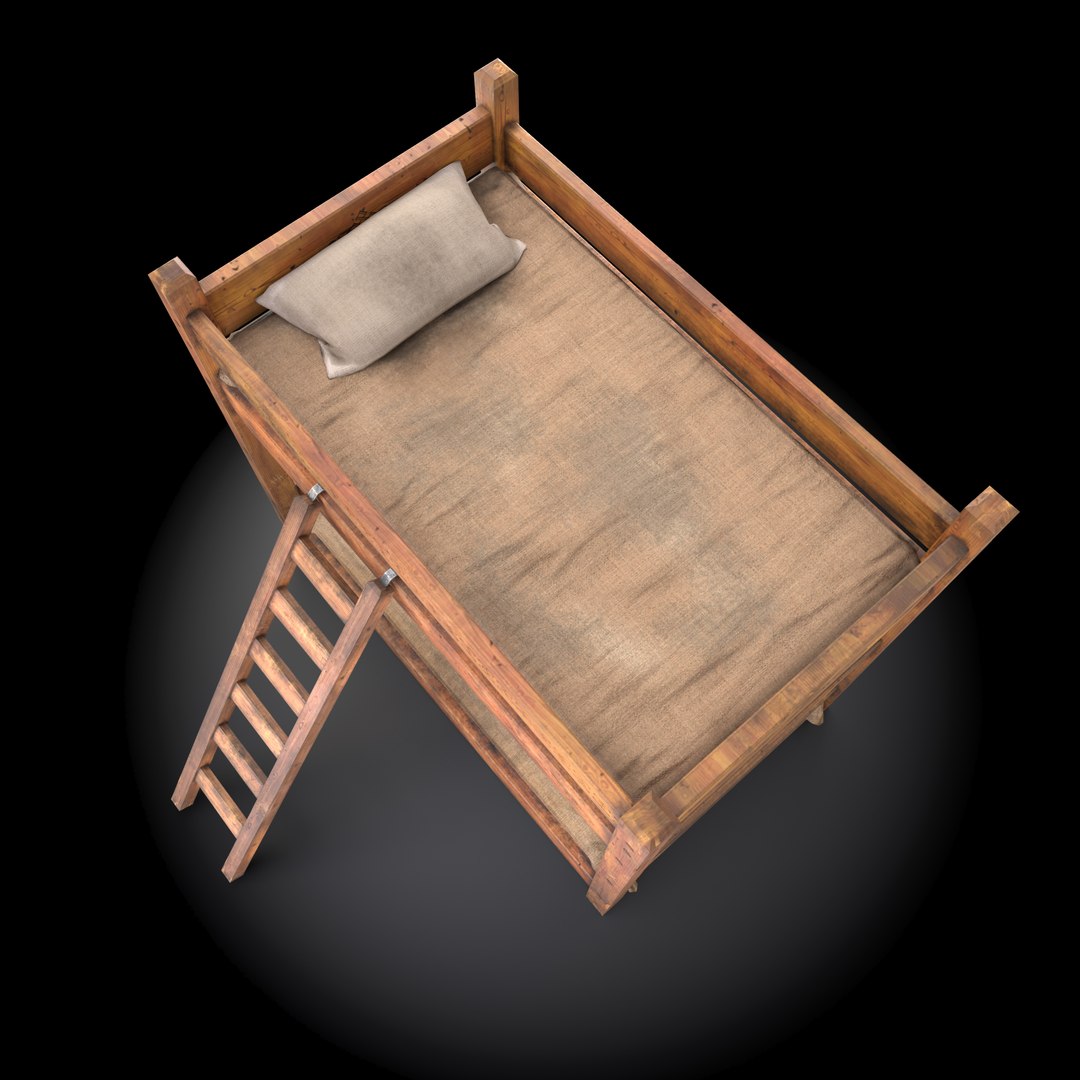 Medieval Bunk Bed 3D Model - TurboSquid 1680335