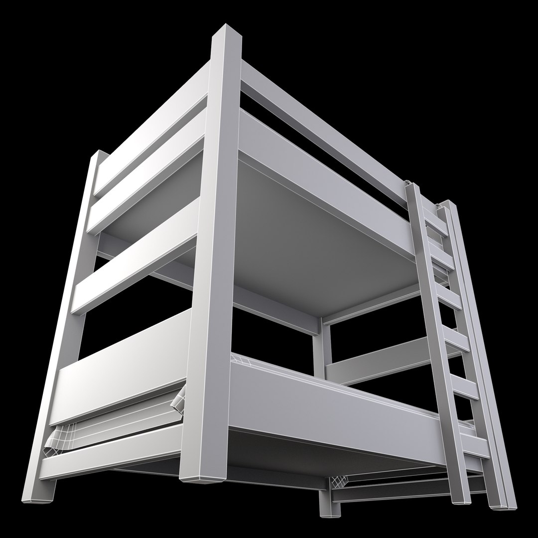 Medieval bunk bed 3D model - TurboSquid 1680335