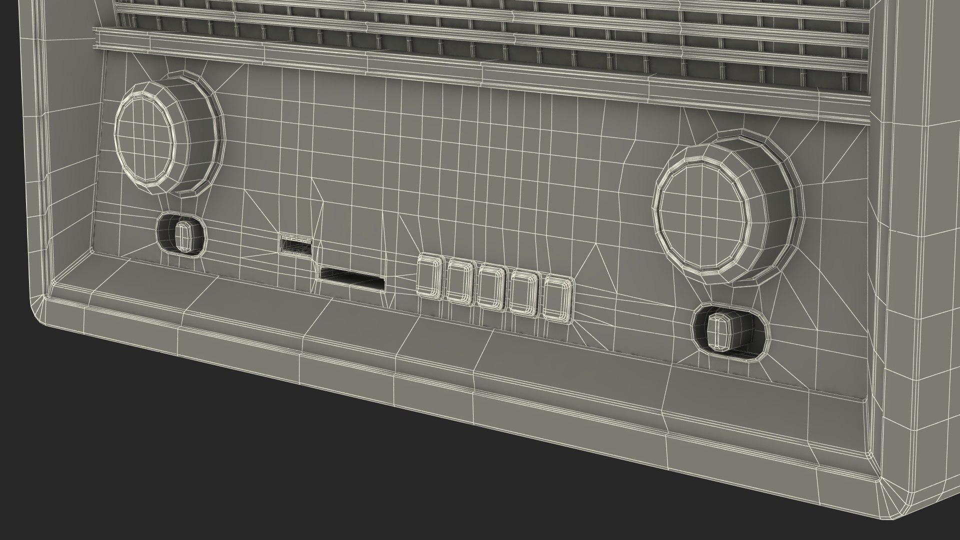 3D Vintage Radio Model - TurboSquid 2025449