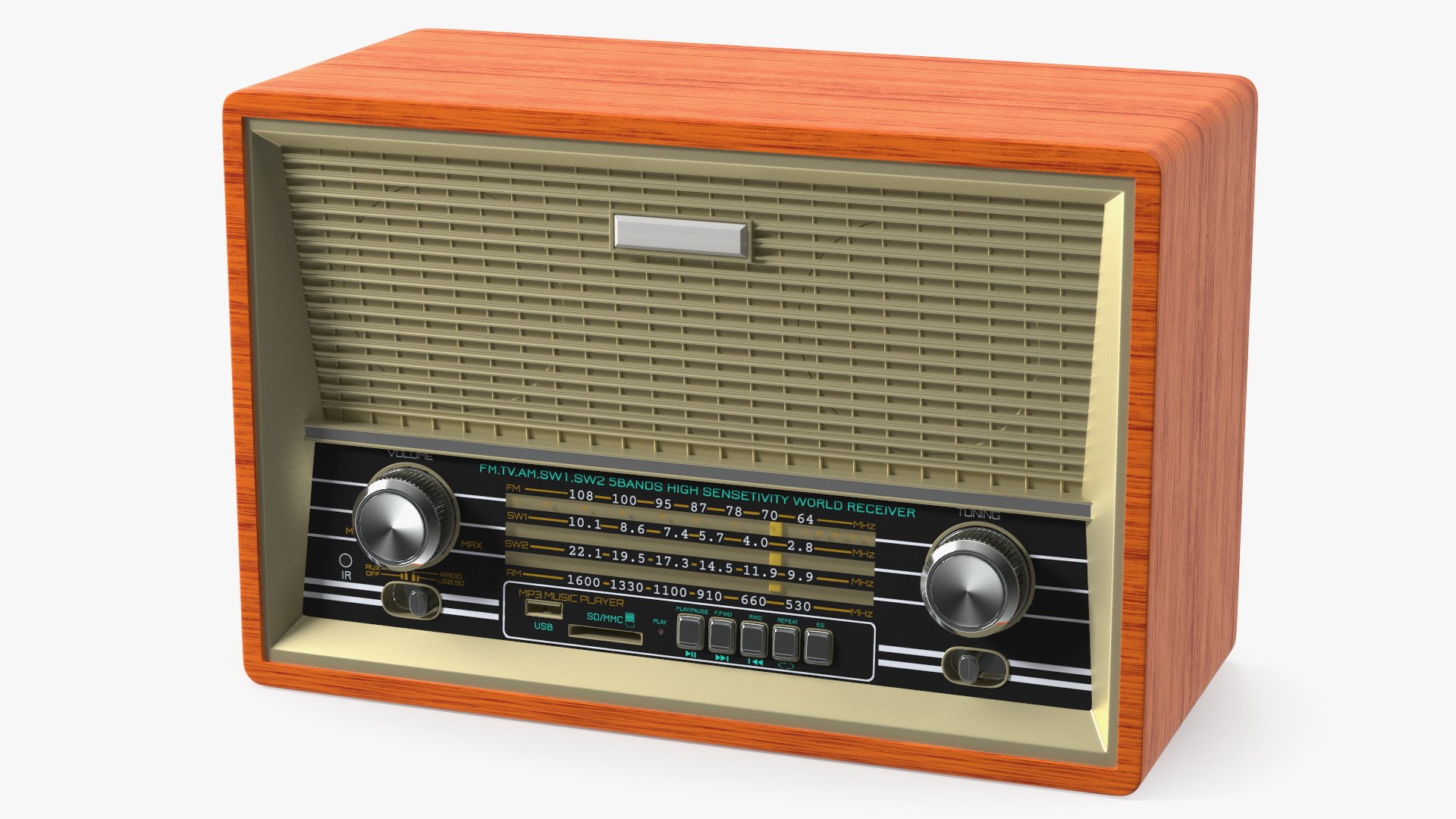 Vintage Radio Modelo 3D - TurboSquid 2025449