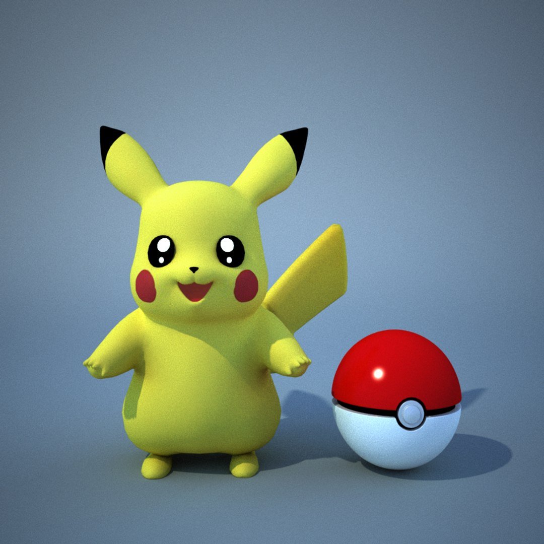 3d Pikachu Cartoons Model