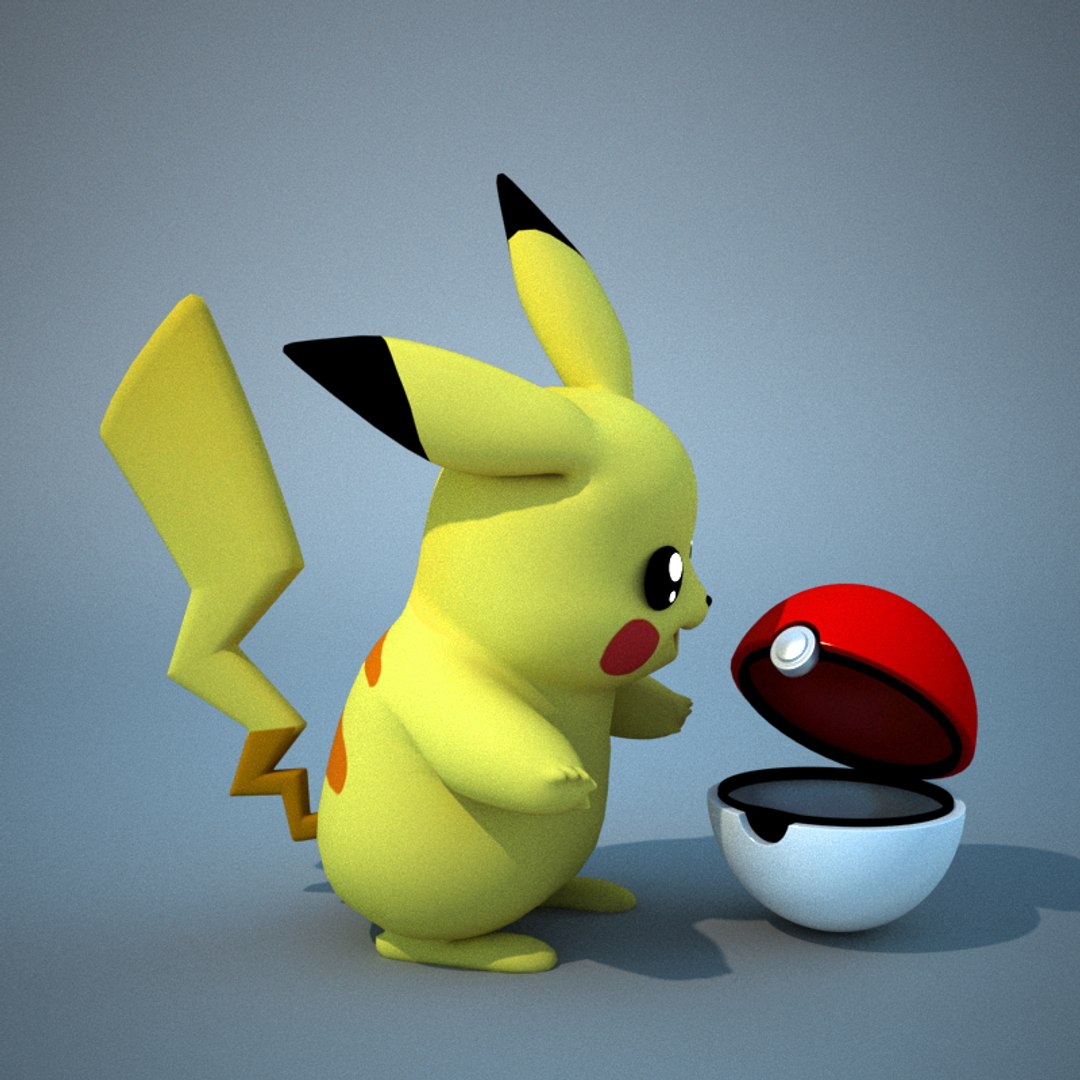 3d Pikachu Cartoons Model