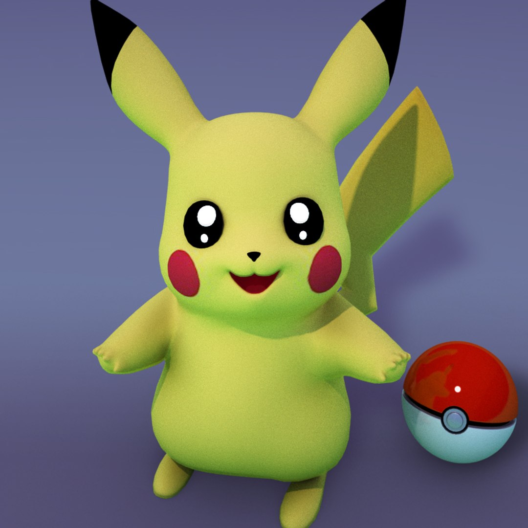 3d Pikachu Cartoons Model