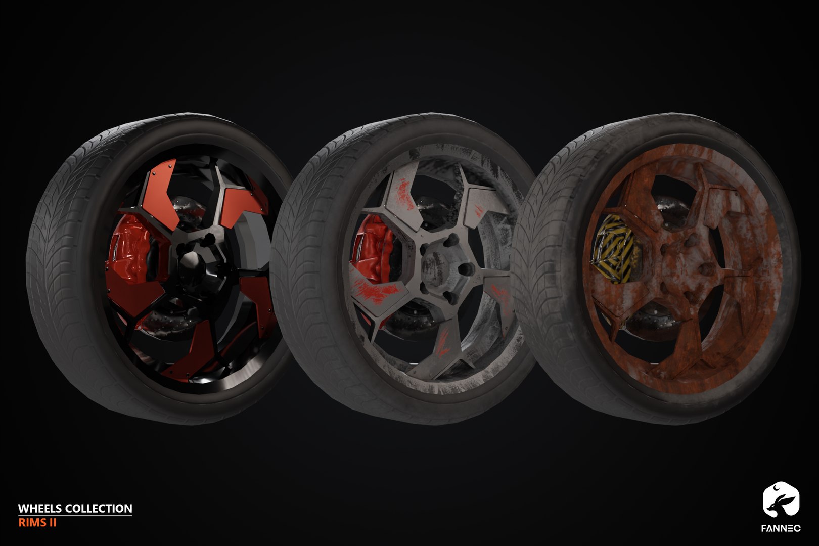 3D Model RIMS - Wheels Collection II - Blender FBX - TurboSquid 2268403