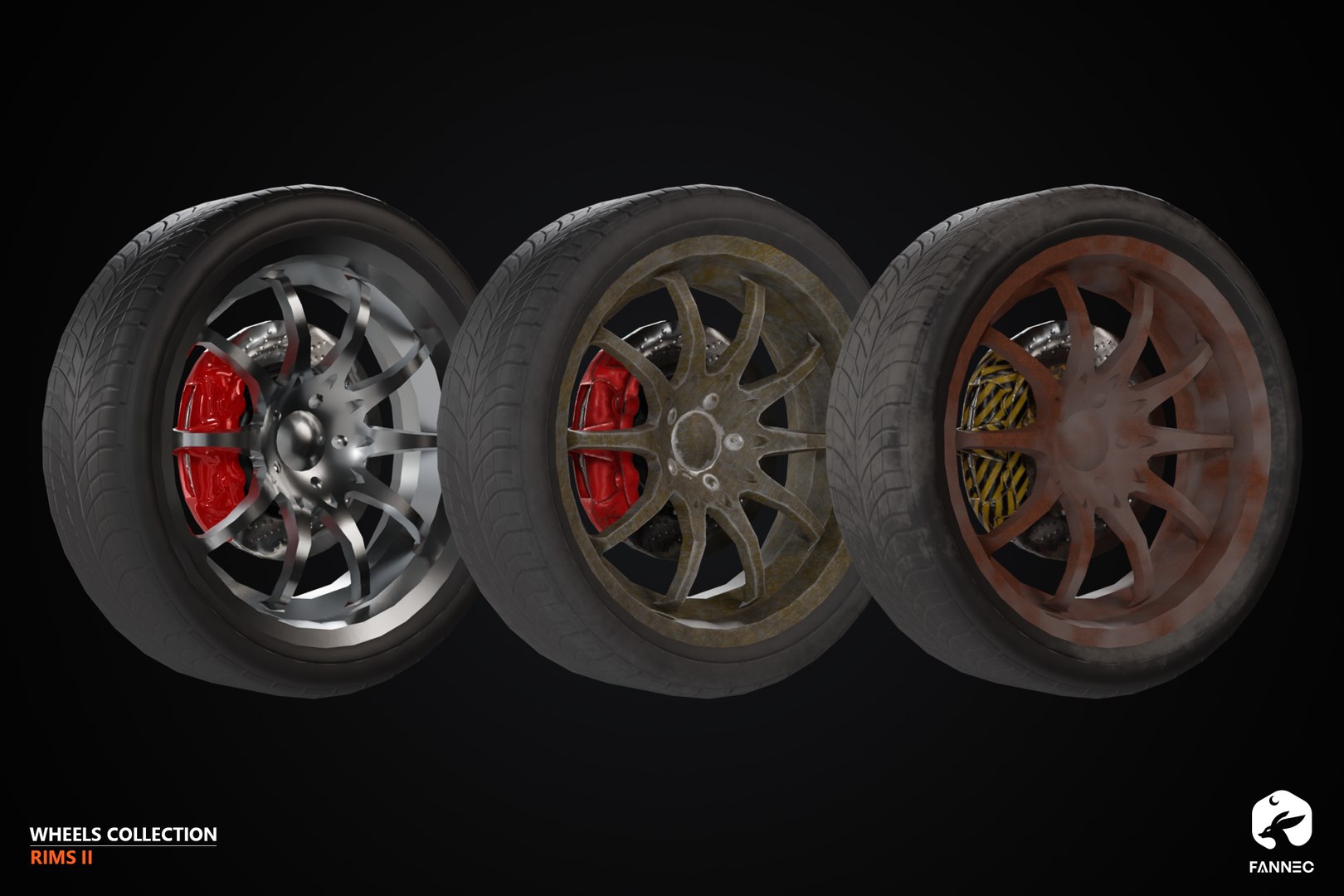 3D Model RIMS - Wheels Collection II - Blender FBX - TurboSquid 2268403
