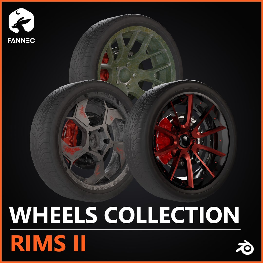 3D Model RIMS - Wheels Collection II - Blender FBX - TurboSquid 2268403