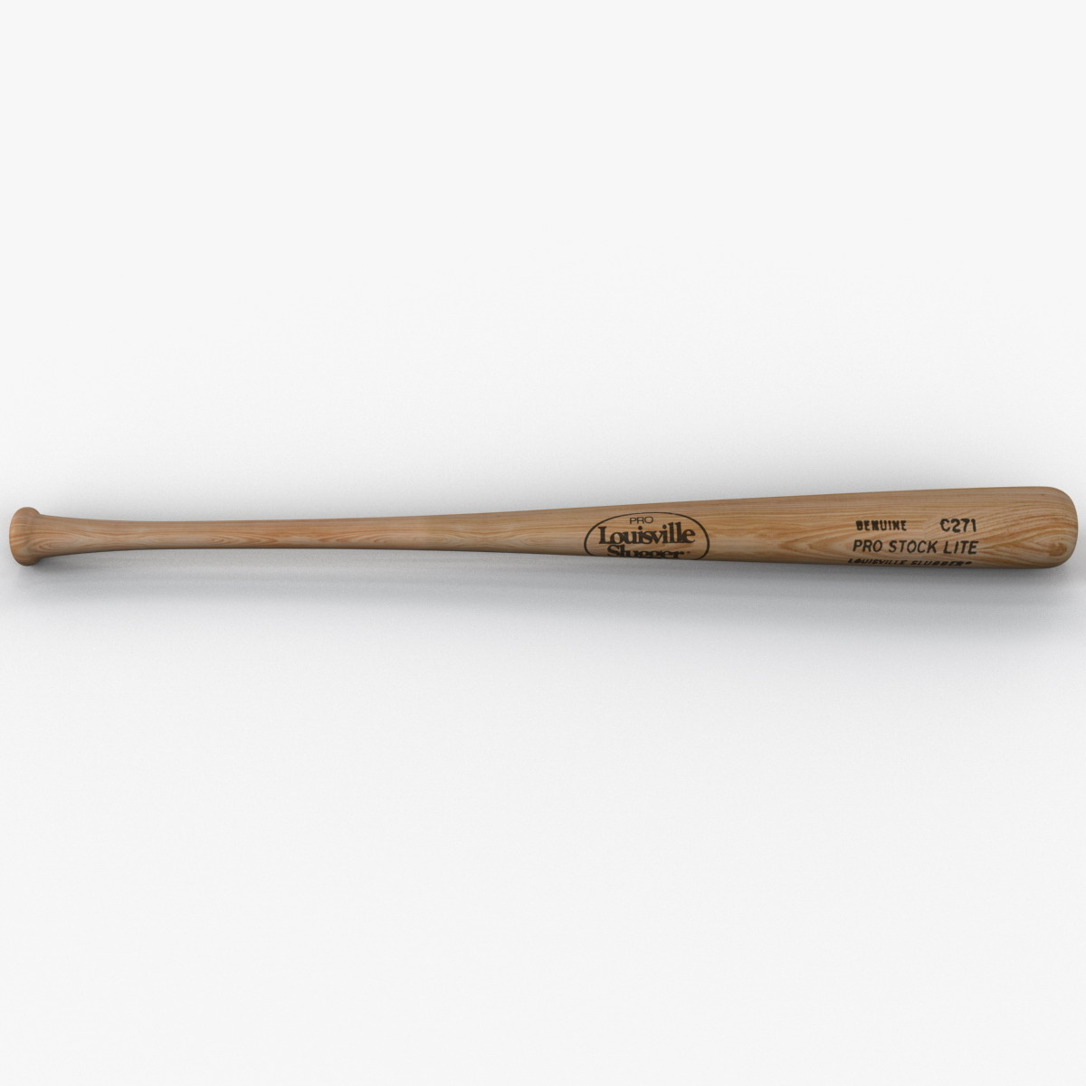 3d wooden ball bat model