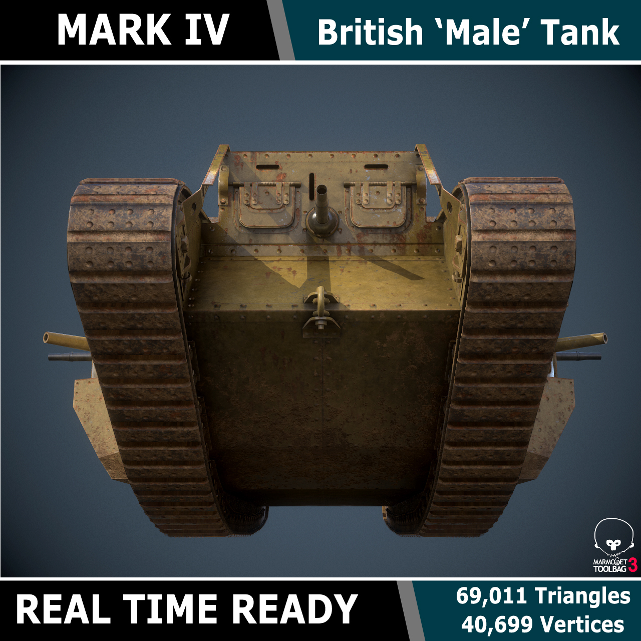 3d ready male tank mark