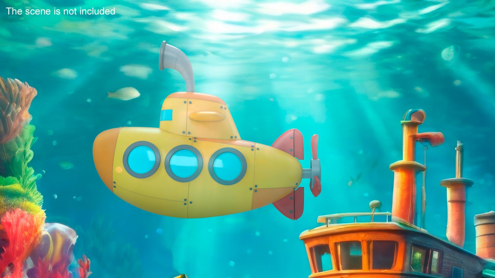 3D Model Cartoon Submarines Collection - TurboSquid 2253198