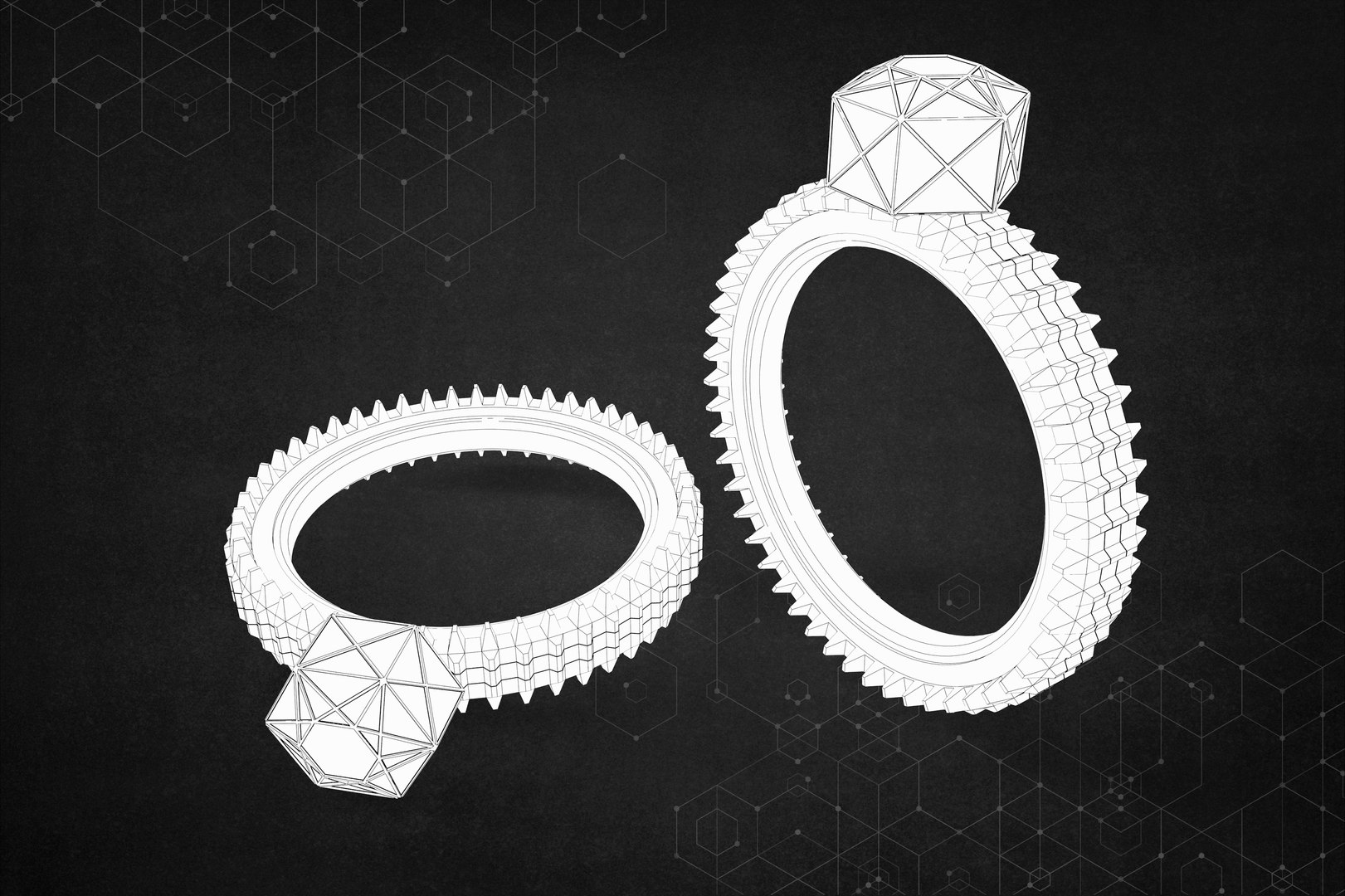 3D Ring Four - TurboSquid 1904826