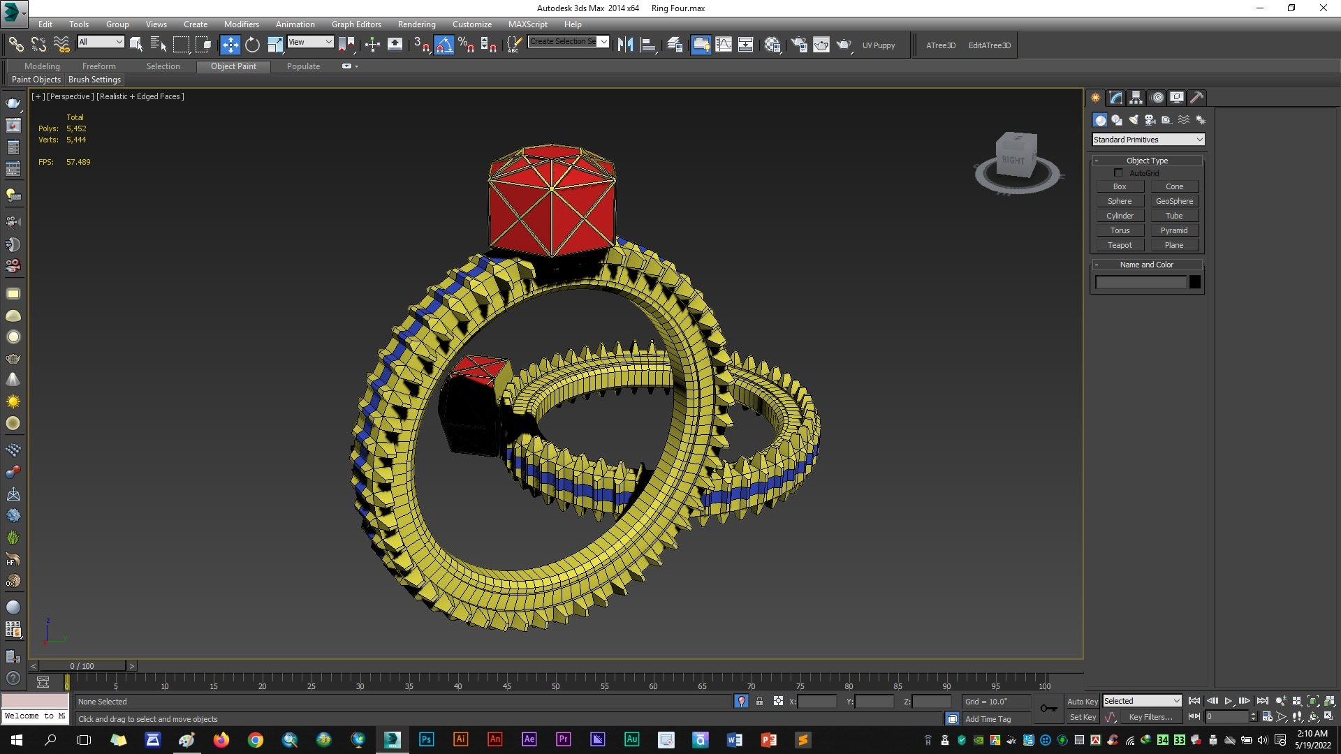 3D Ring Four - TurboSquid 1904826