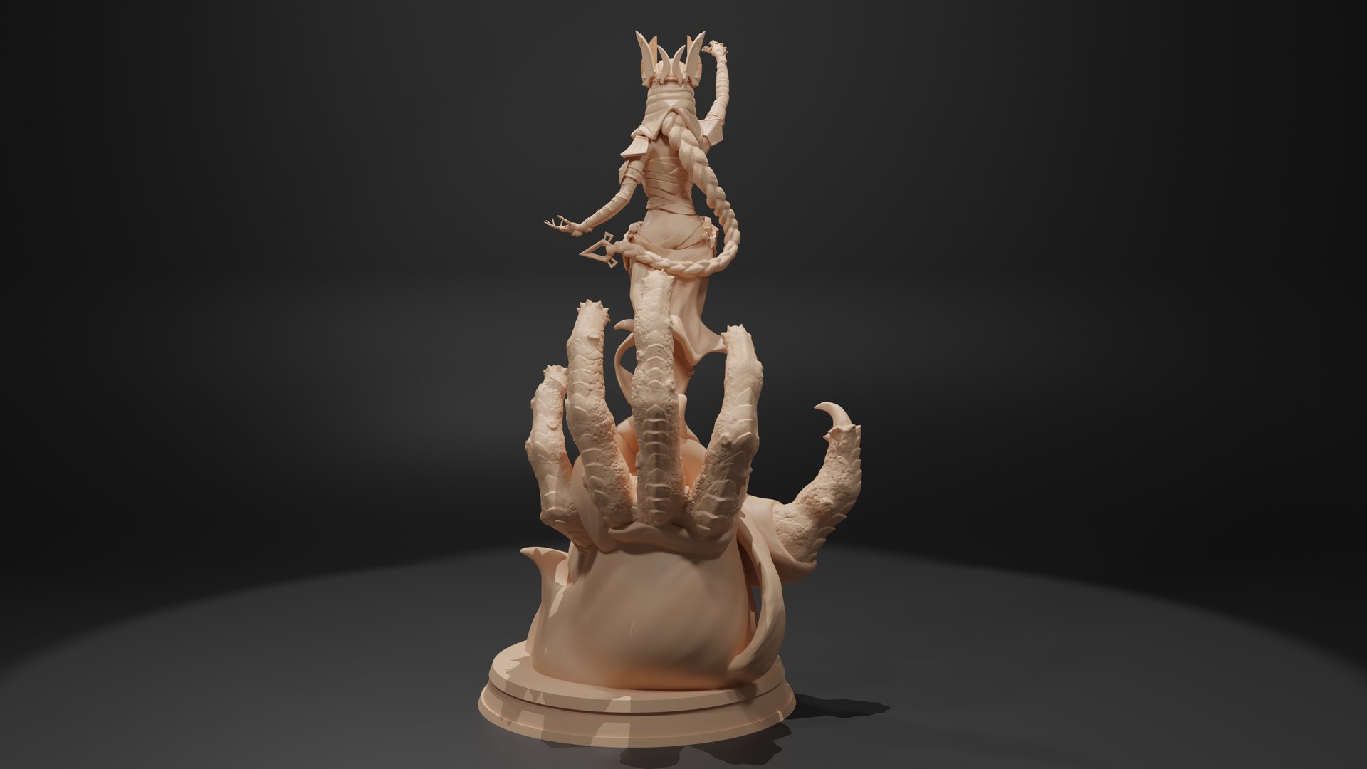 Free 3D model 3D Print Ready women fantasy character model supports are ...