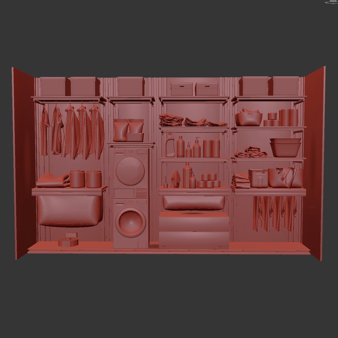 3D Laundry Model - TurboSquid 1952609