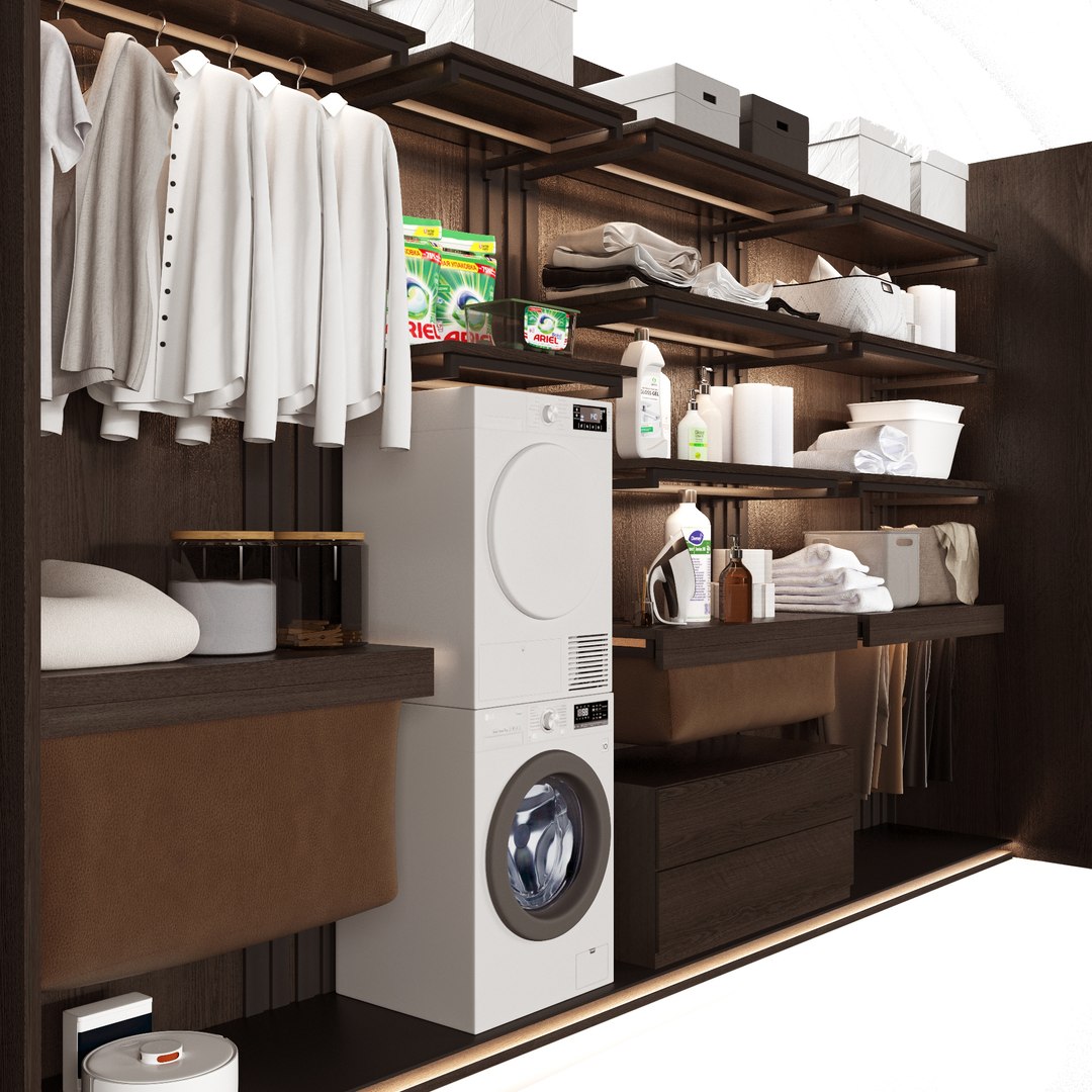 3D Laundry Model - TurboSquid 1952609