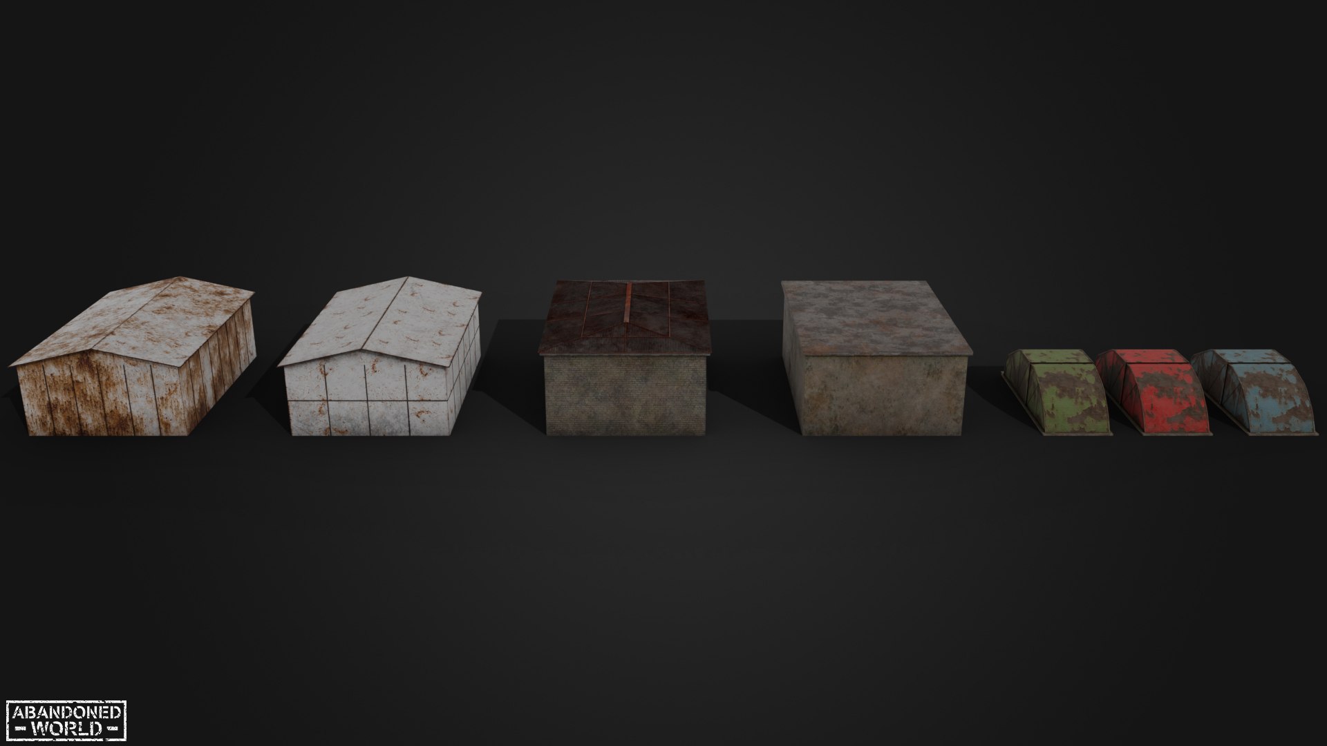 Garages Set 3D Model - TurboSquid 2315860