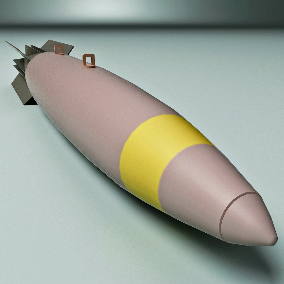 3d Model Aircraft Bomb Mk-83 Snakeye