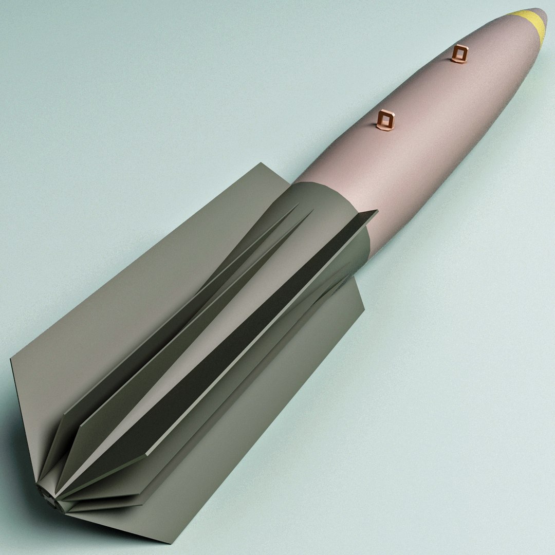 3d Model Aircraft Bomb Mk-83 Snakeye