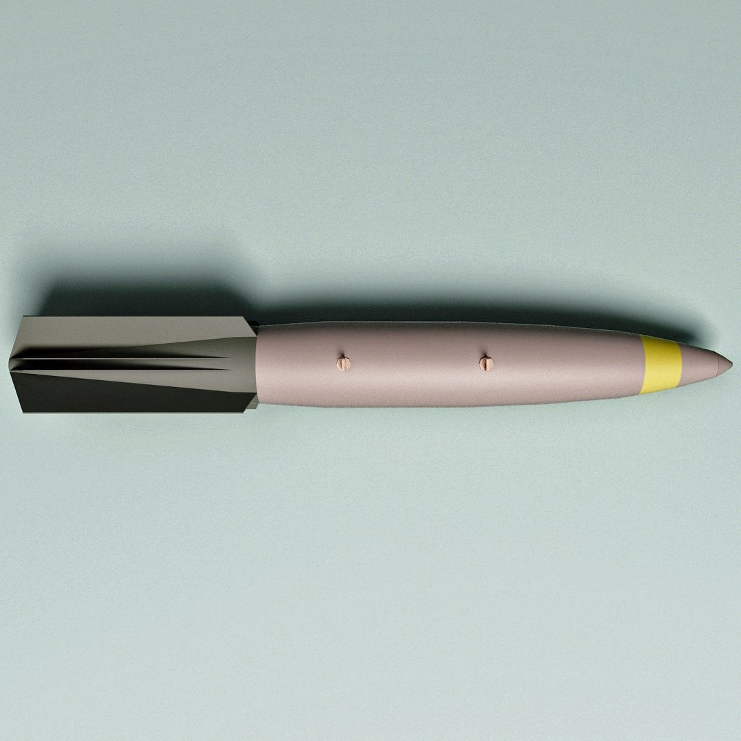 3d Model Aircraft Bomb Mk-83 Snakeye