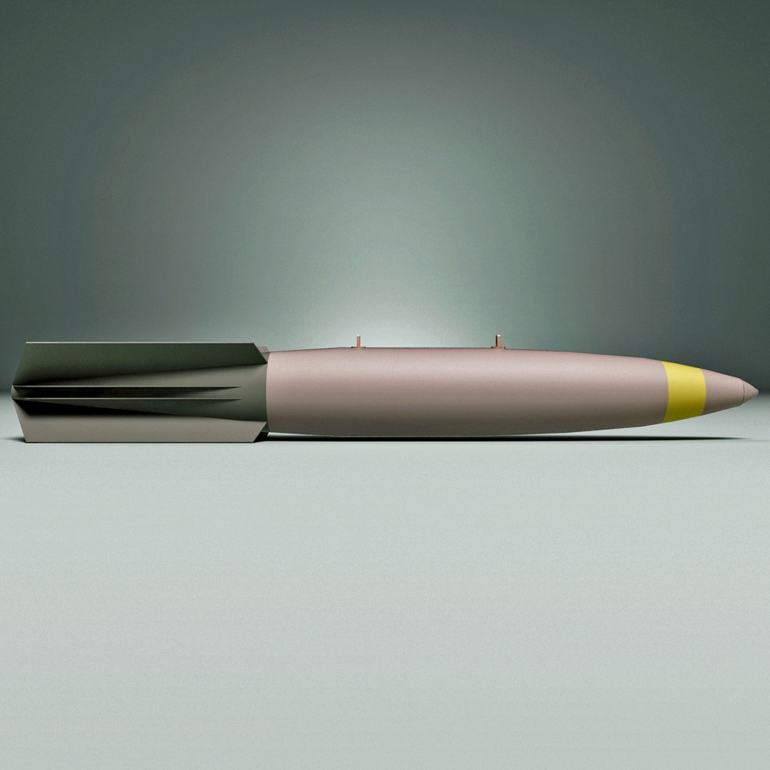 3d Model Aircraft Bomb Mk-83 Snakeye