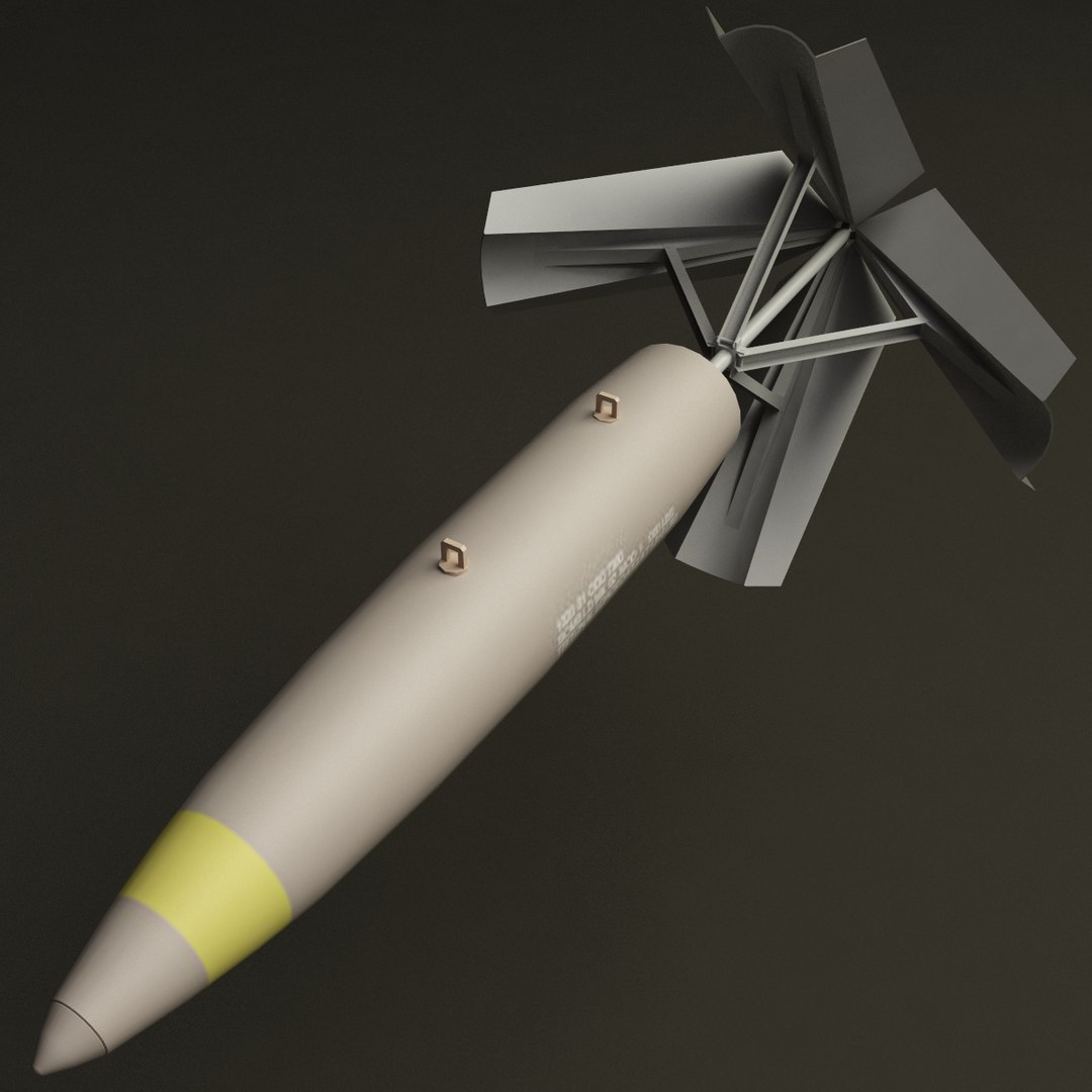 3d Model Aircraft Bomb Mk-83 Snakeye