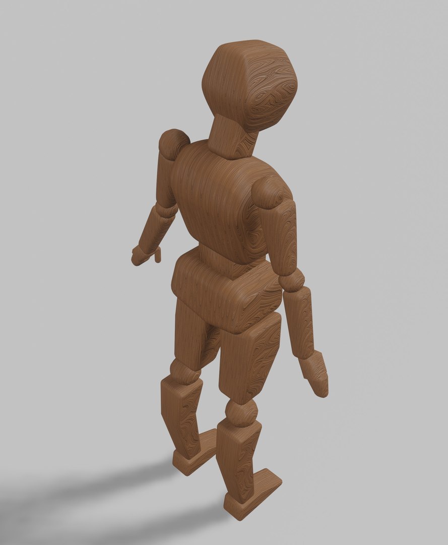 3D Wooden Human Toy - TurboSquid 1960625