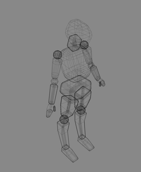 3D Wooden human toy - TurboSquid 1960625