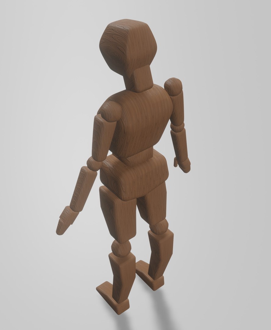 3D Wooden Human Toy - TurboSquid 1960625
