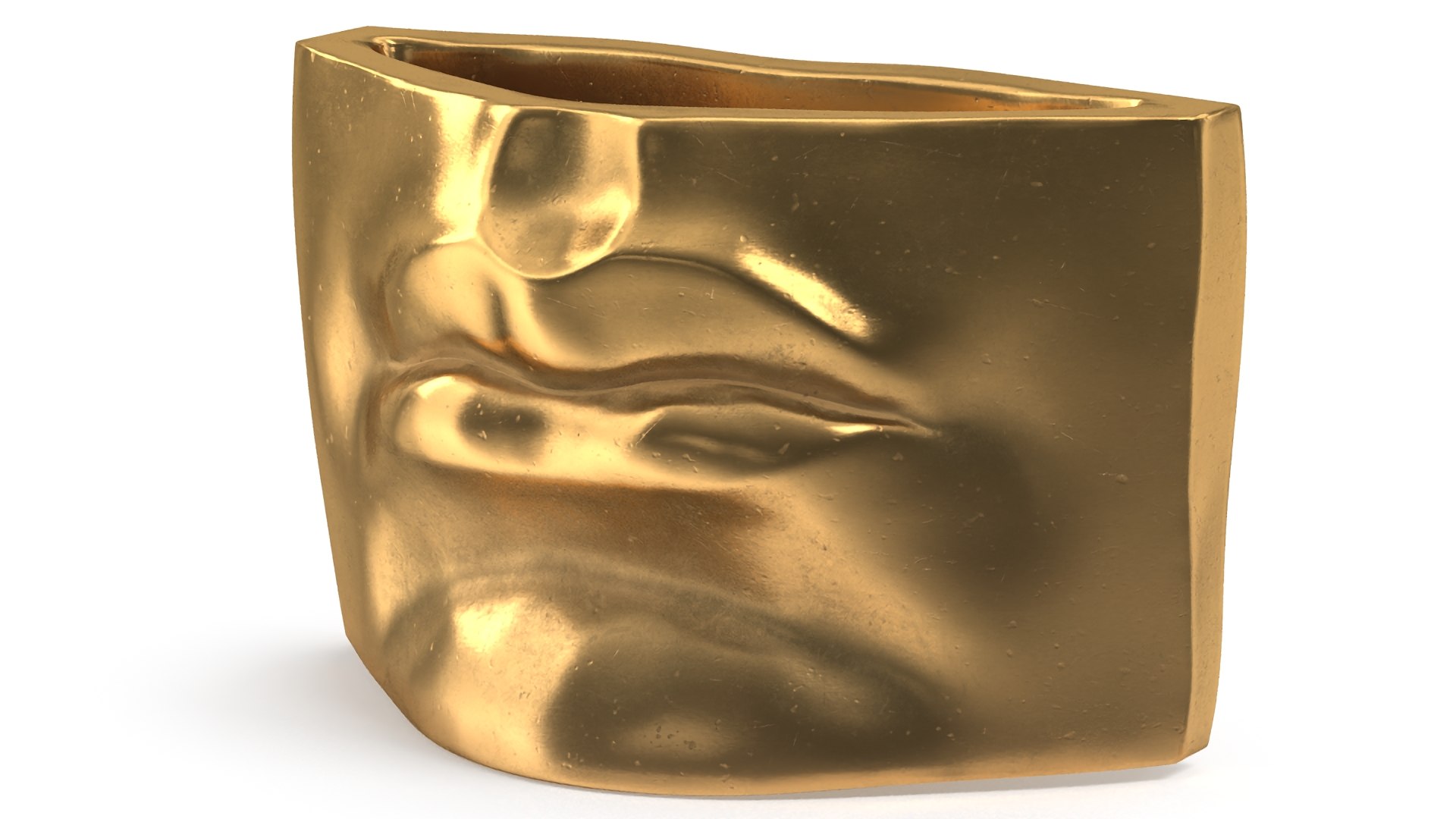Michelangelo David Lips Decor Gold 3D Model - TurboSquid 2270284
