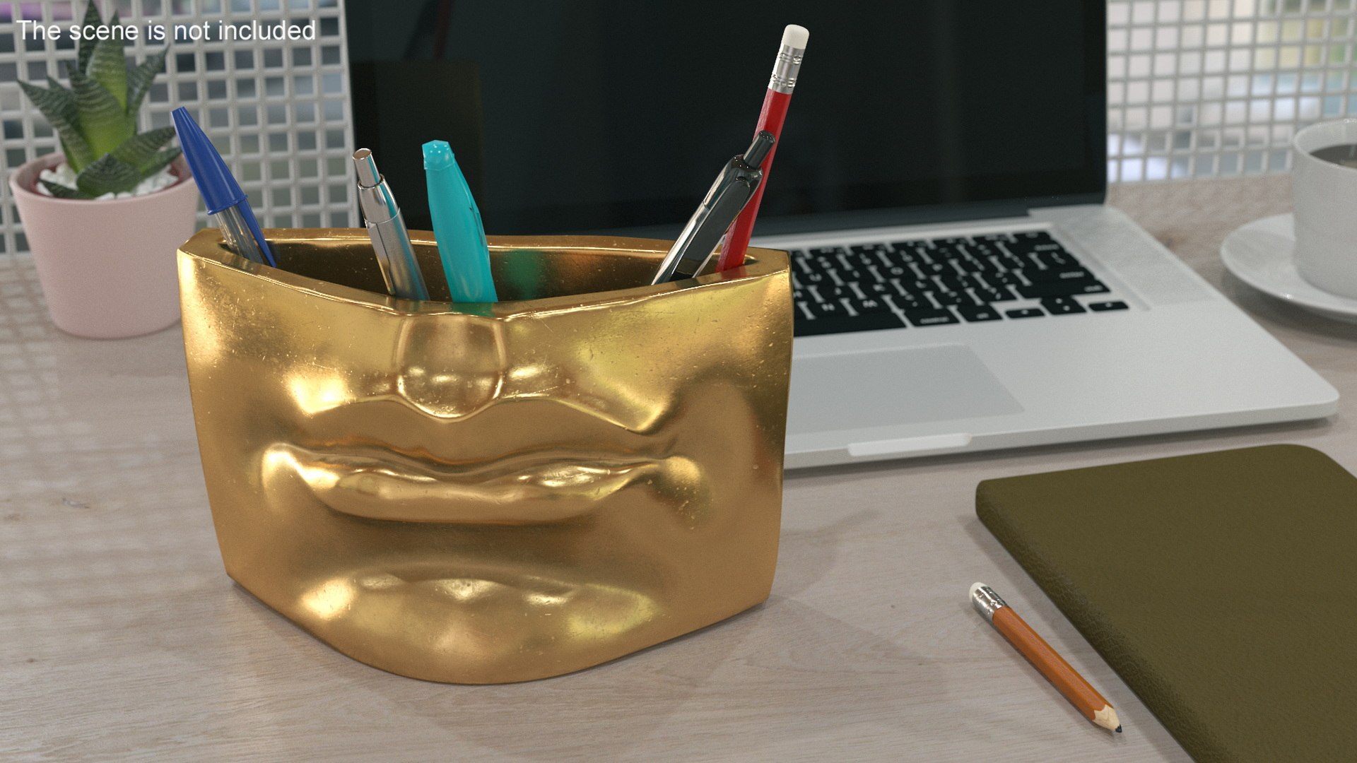 Michelangelo David Lips Decor Gold 3D Model - TurboSquid 2270284